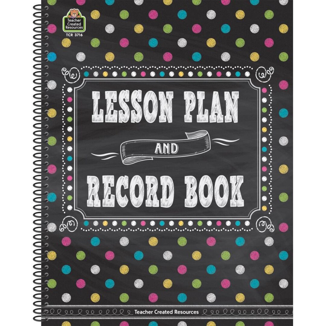Teacher Created Resources Spiral Lesson Plan/record Book - Etsy