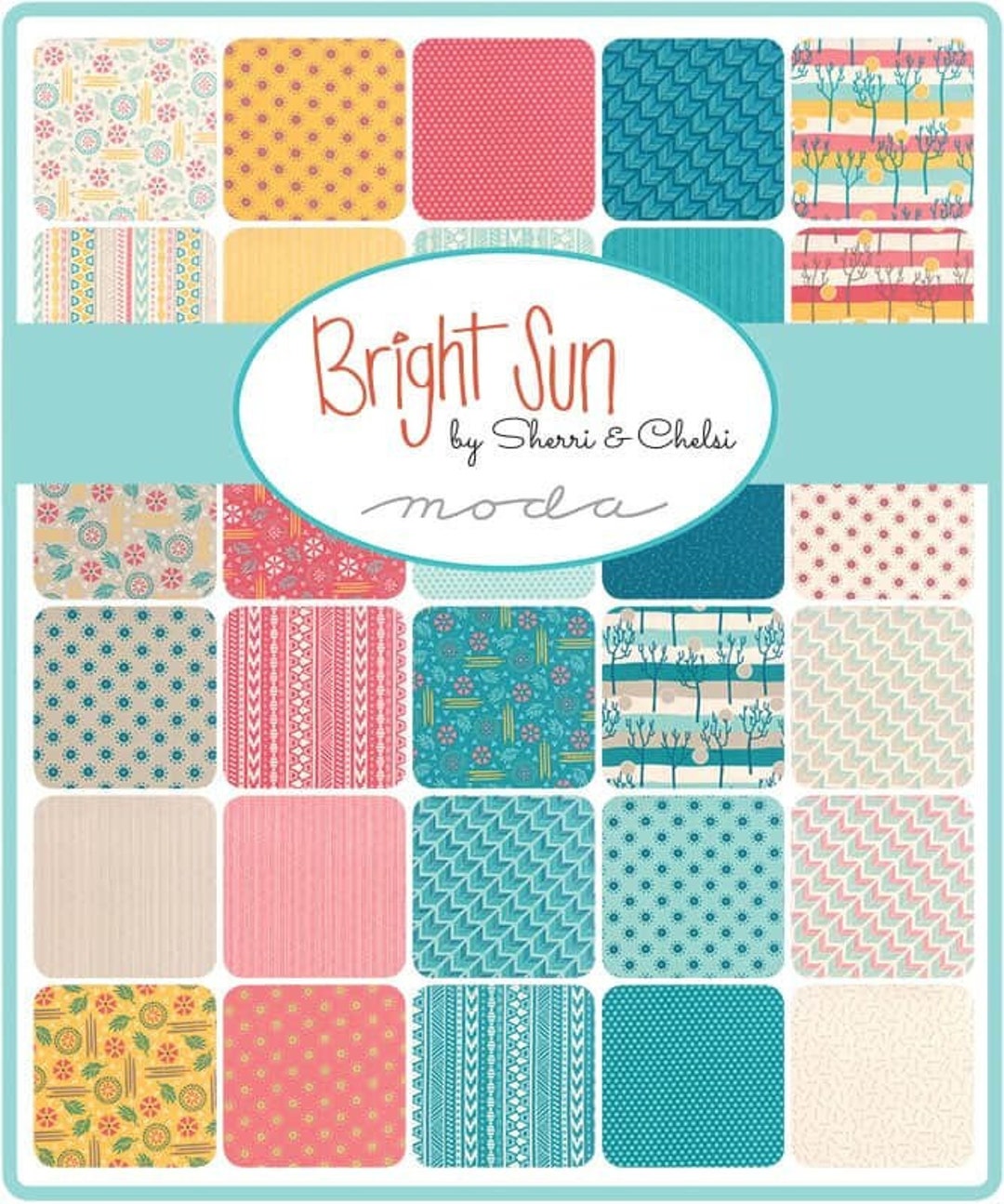 Moda Fabric Precuts Fat Quarter Bundle - Bright Sun by Sherri & Chelsi ...