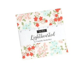 Moda Fabric - Fat Quarter Bundle - Lighthearted by Camille Roskelley - Florals - Set of 6 - Etsy