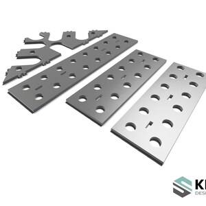 DXF Cut Files- Welding Fabrication Squares 8mm or .315" Steel - Etsy