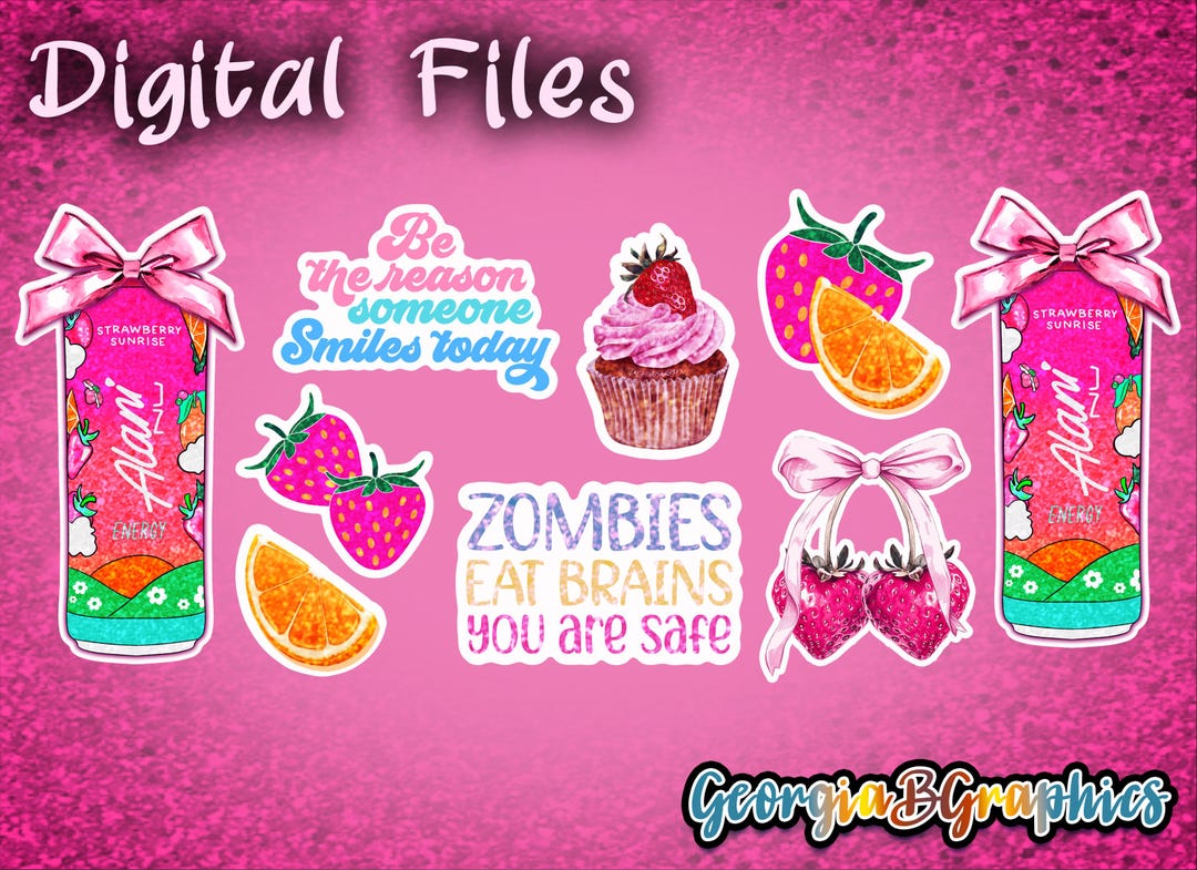 Alani-inspired Decal Sticker Pack! - Etsy