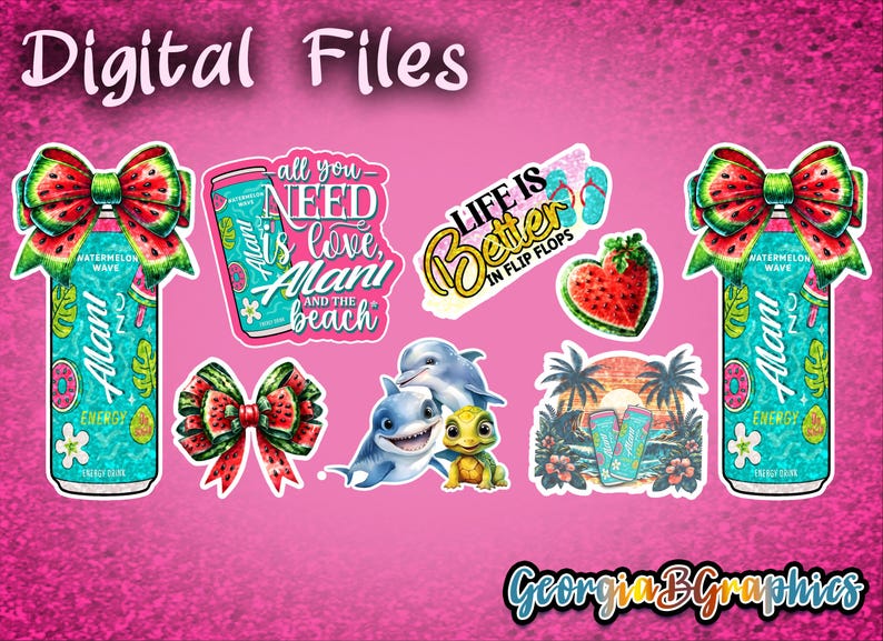 Alani-inspired Decal Sticker Pack! - Etsy