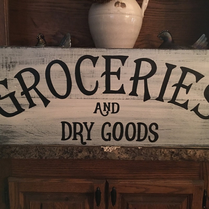 Groceries Sign - Etsy
