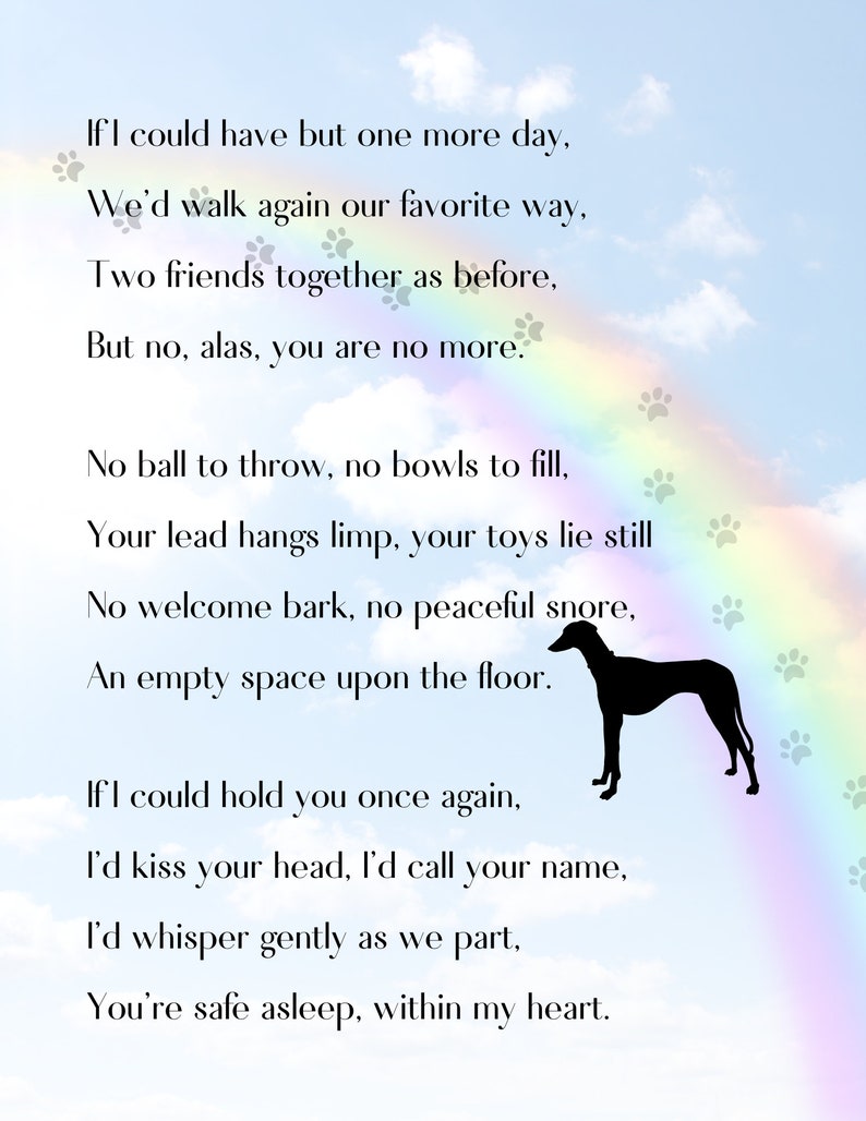 No Ball to Throw Poem, One More Day, One More Day With Pet, Pet ...