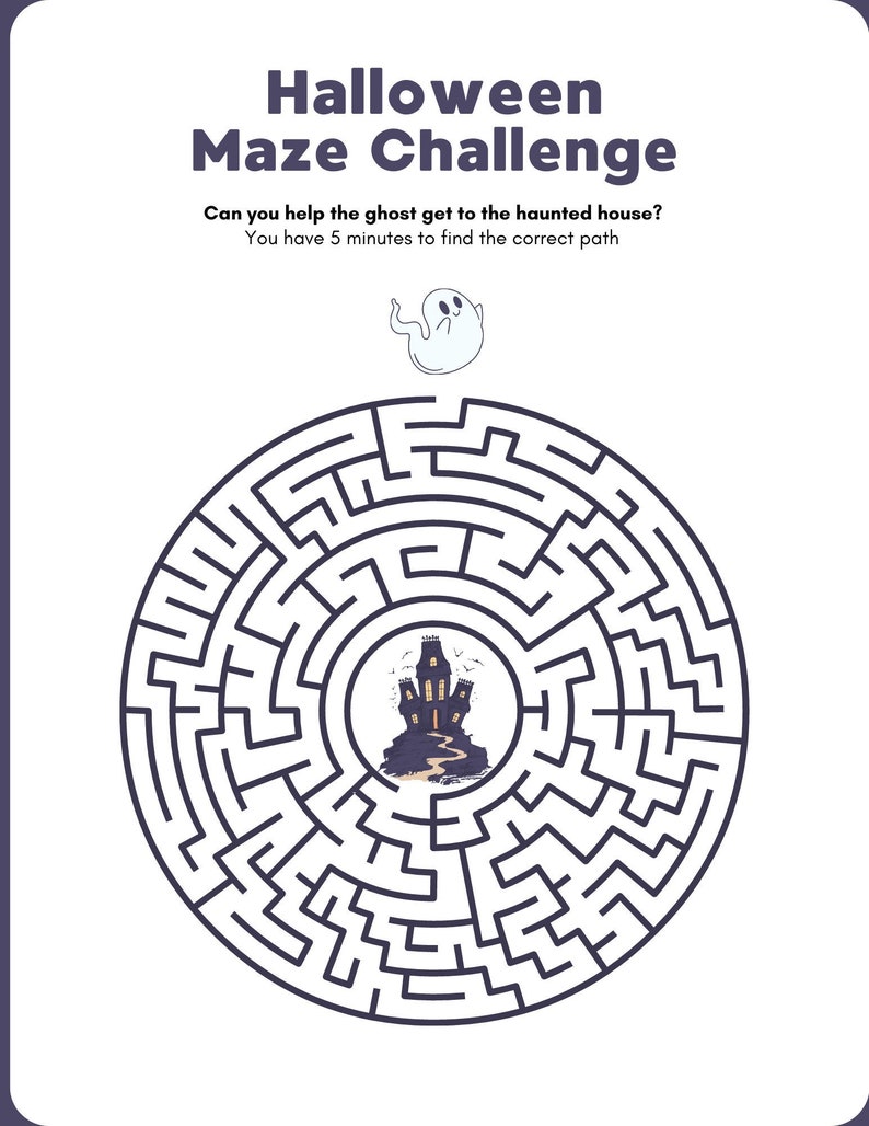 Halloween 24 Activity Pages Printable, Halloween Printable, Halloween ...