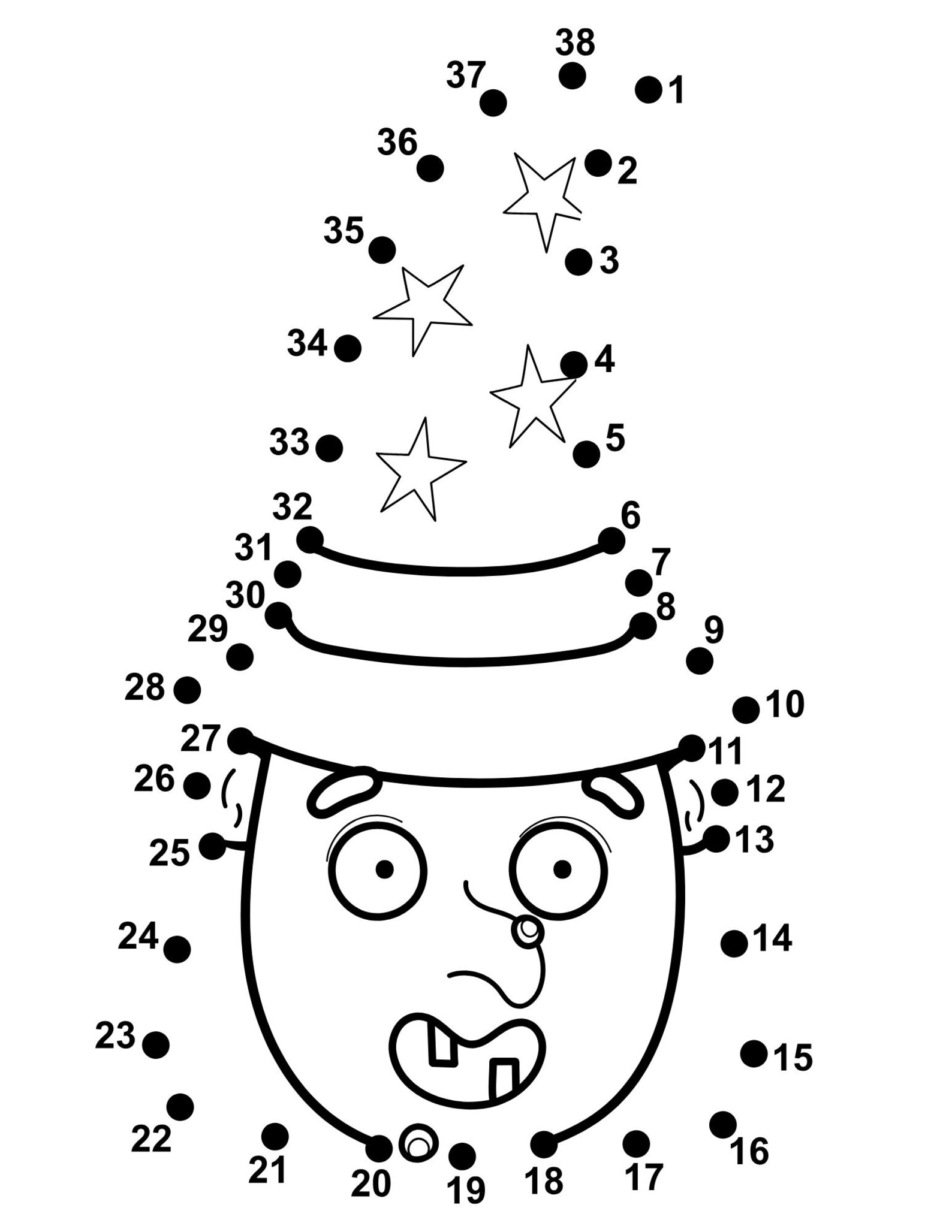 Halloween Connect the Dots, 15 Pages (PDF) - Etsy