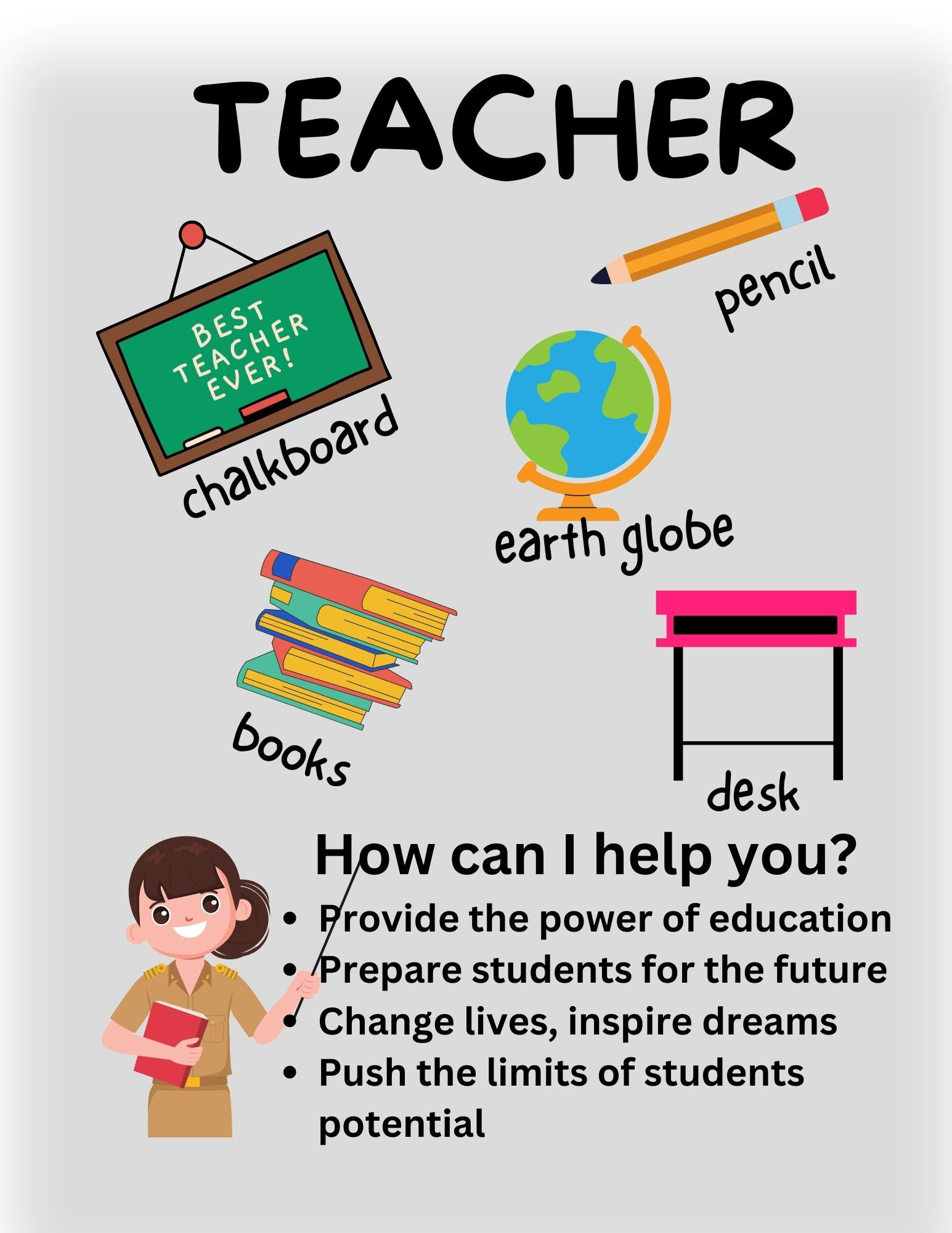 Essential Workers School Printable, Teacher, Veterinarian, Doctor ...