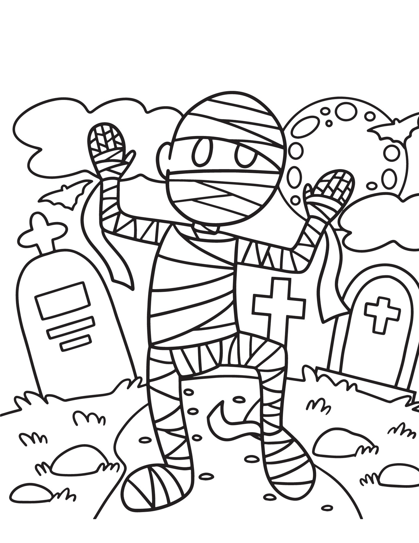 Halloween Coloring Pages:17 Printable Ghouls & Pumpkins (PDF) - Etsy