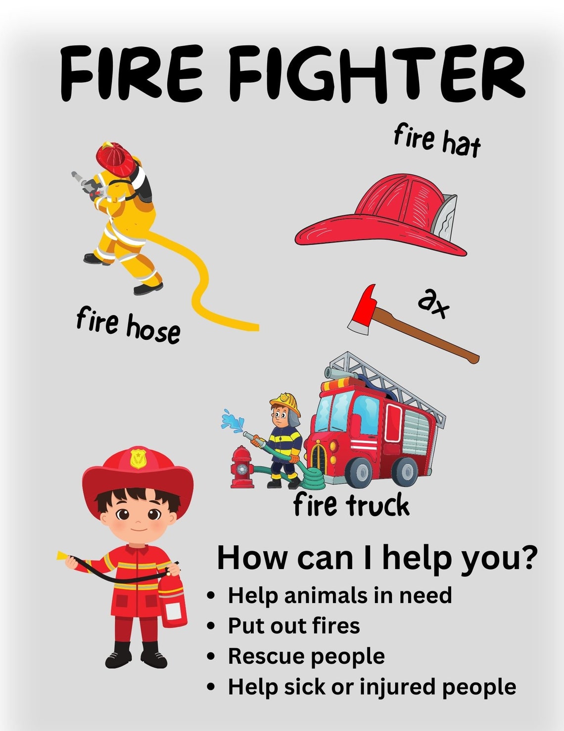 Essential Workers School Printable, Teacher, Veterinarian, Doctor ...