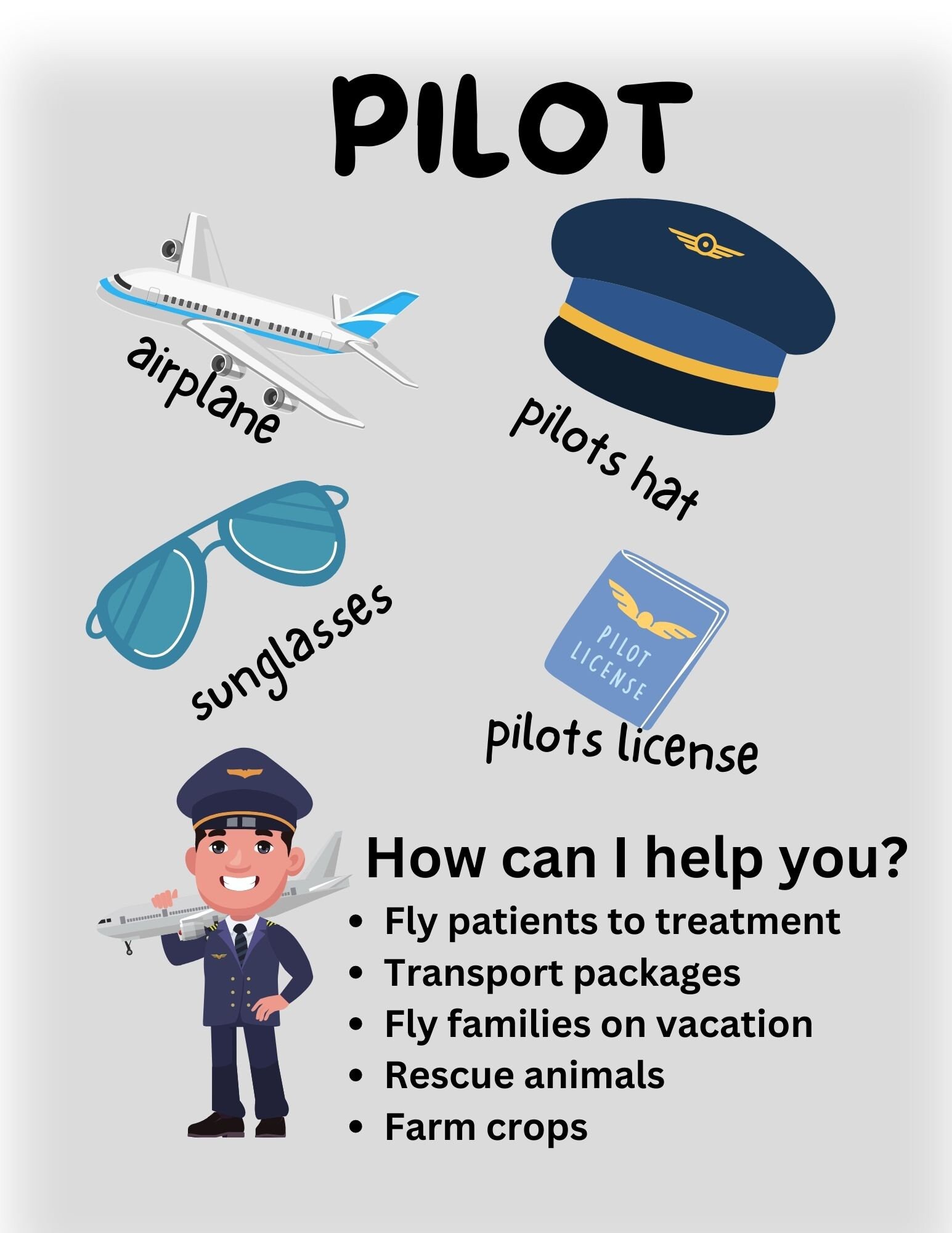 Essential Workers School Printable, Teacher, Veterinarian, Doctor ...