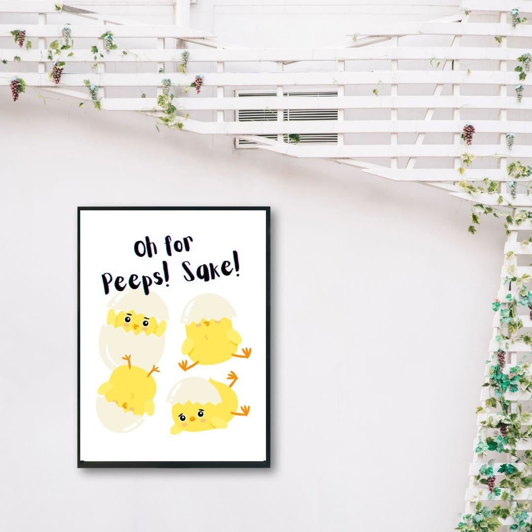 Oh for Peeps Sake, Printable, Peep, Chicks, Chickens, PDF File - Etsy