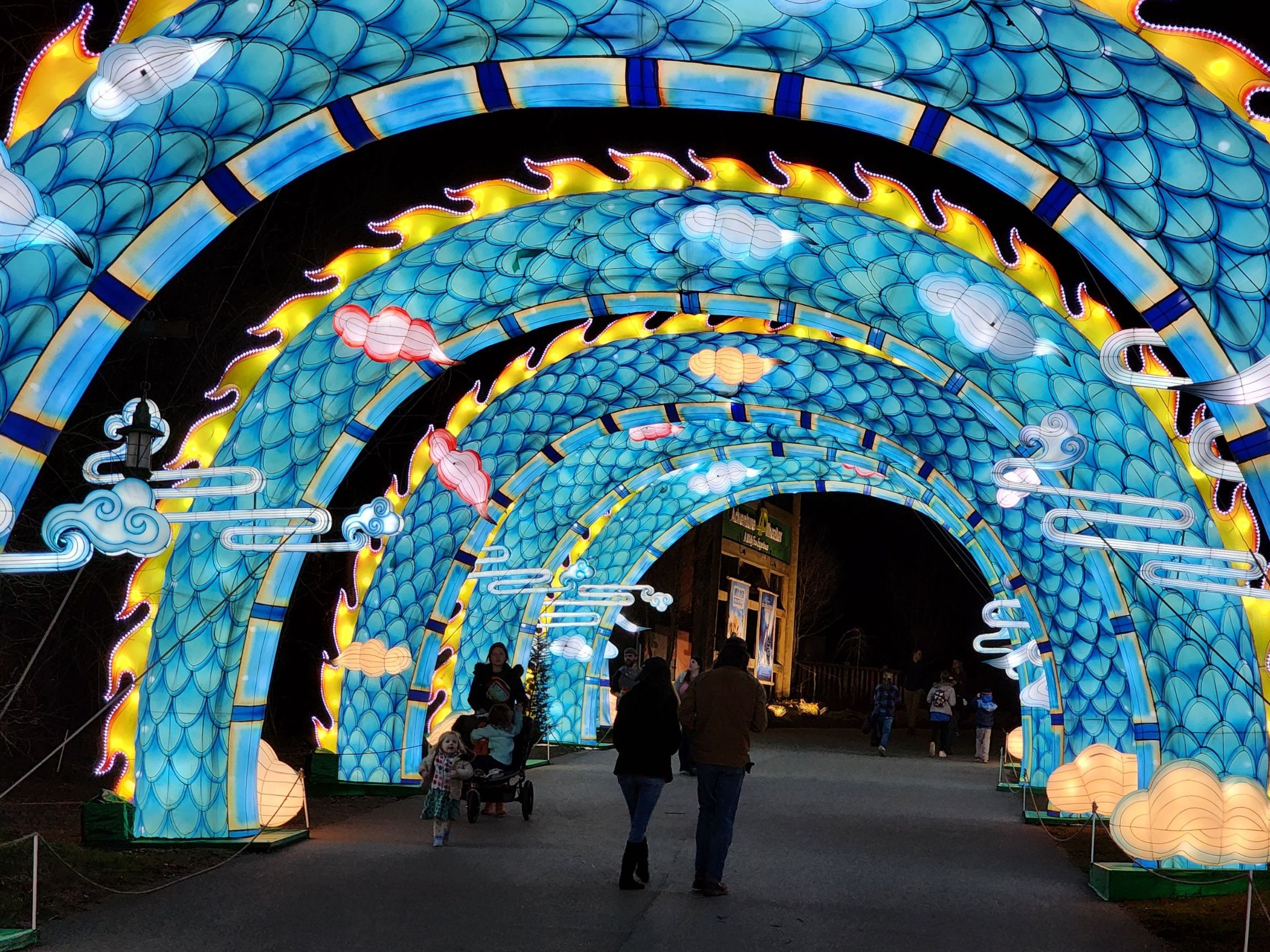 Chinese Festival of Lights Dragon Arch Photography | Set of 3 Digital ...