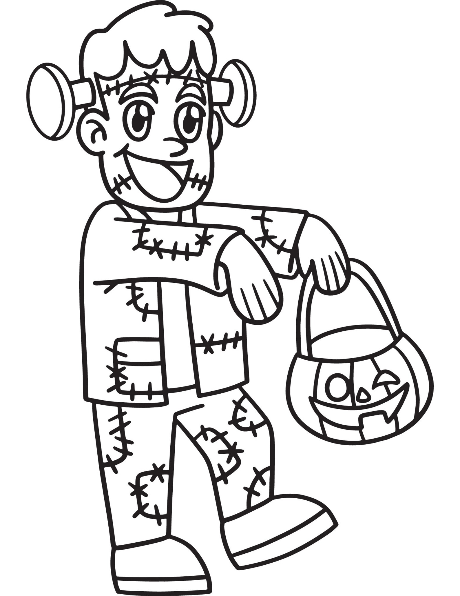 Halloween Coloring Pages:17 Printable Ghouls & Pumpkins (PDF) - Etsy