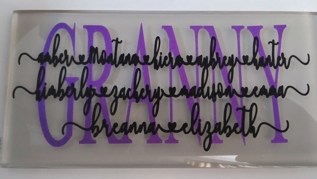 Custom Personalized Tile Grandma Mom Granny Etc - Etsy