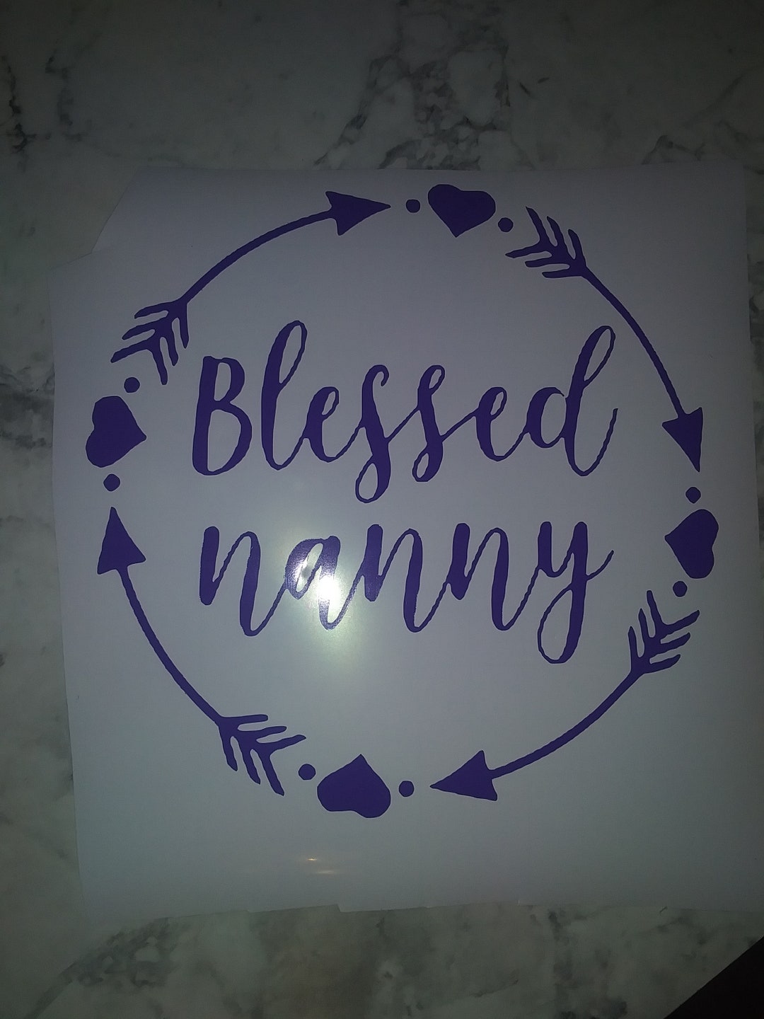 Blessed Nanny Decal - Etsy