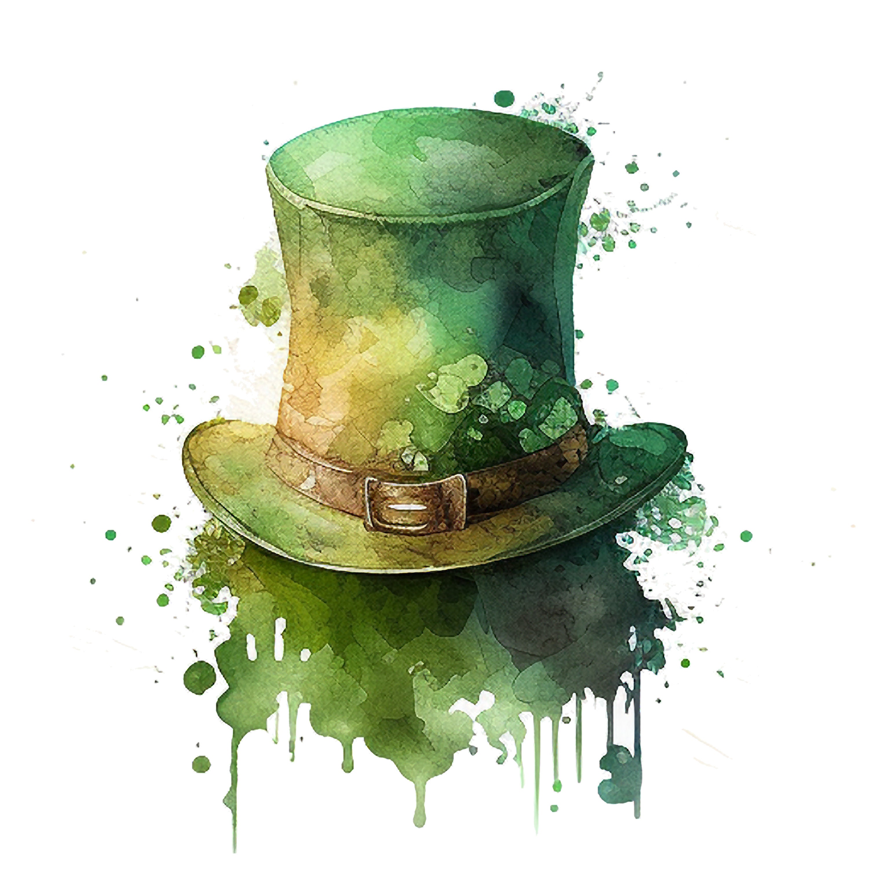 St. Patrick's Day Watercolor Clipart Set of 4 PNG Printable Files ...