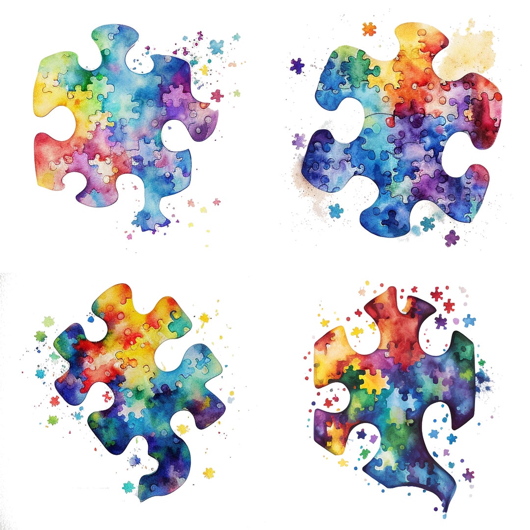 Watercolor Autism Sublimation PNG Design | Autism Love | Autism ...