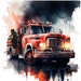 Stunning Watercolor Fire Rescue Designs: Downloadable PNG Files and ...