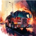Stunning Watercolor Fire Rescue Designs: Downloadable PNG - Etsy