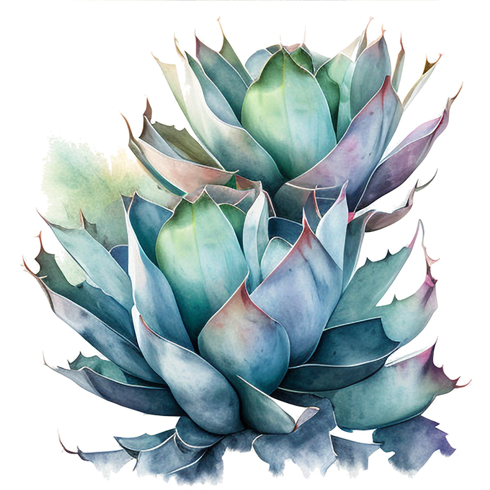 Agave Art Succulent Printable Art Agave Decor PNG Succulent - Etsy