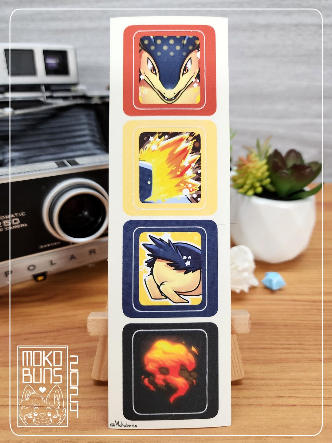 Typhlosion Photobooth Sticker Sheet - Etsy