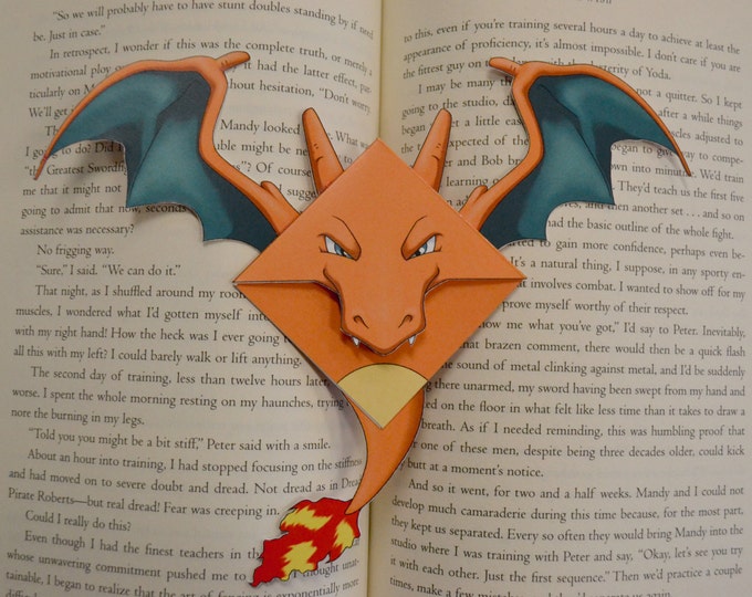 Charizard Bookmark | Etsy