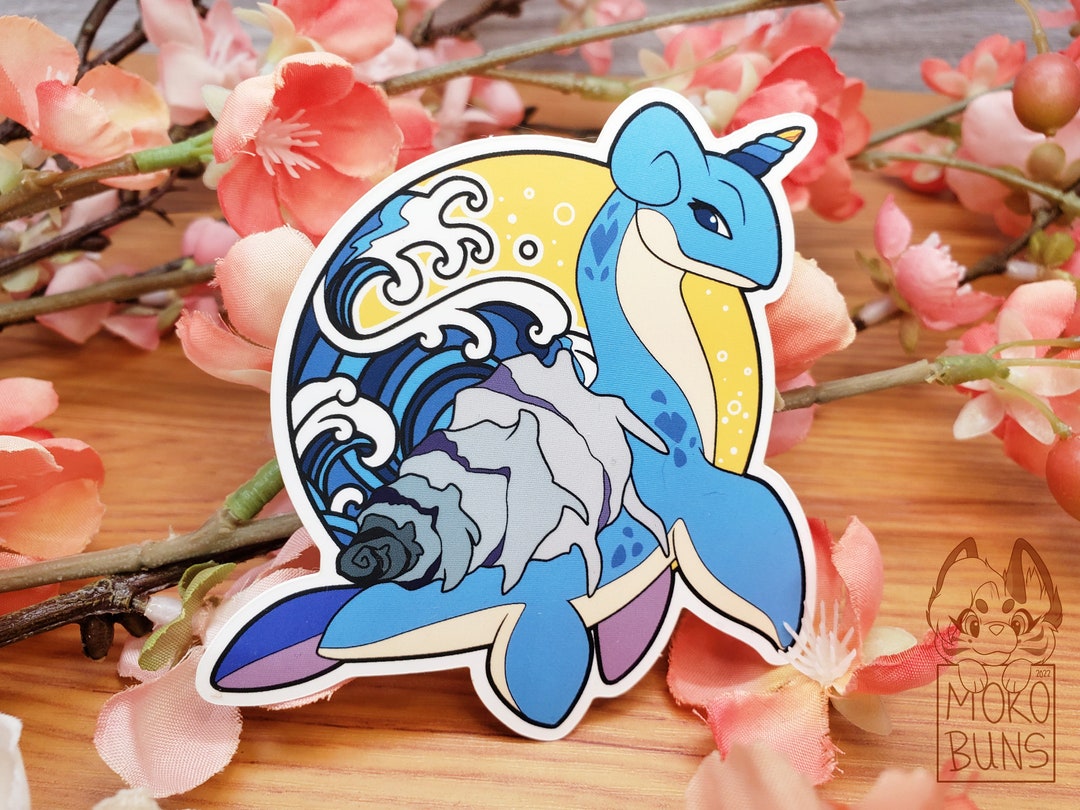 Lapras Waves Sticker - Etsy