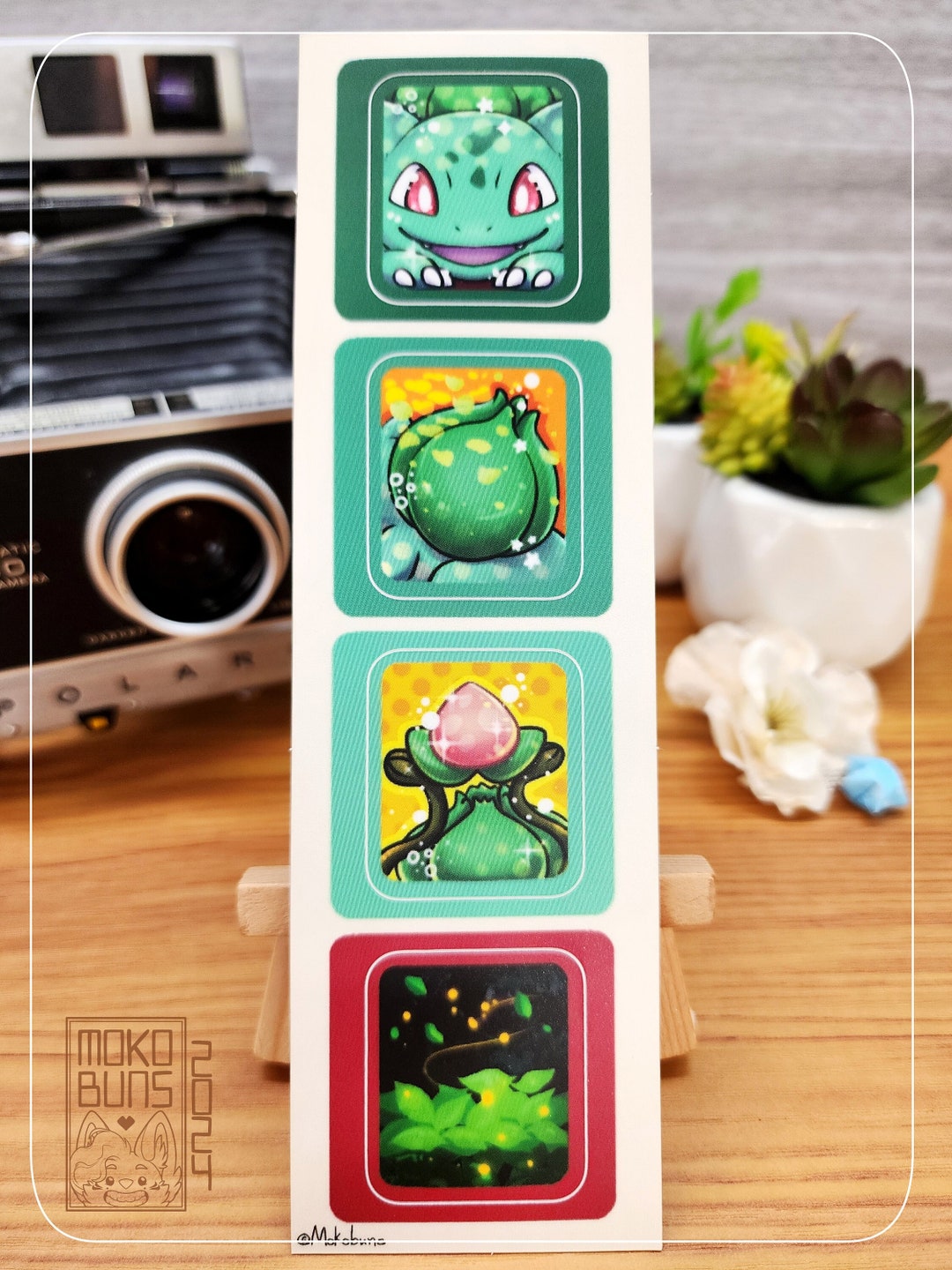 Bulbasaur Photobooth Sticker Sheet - Etsy