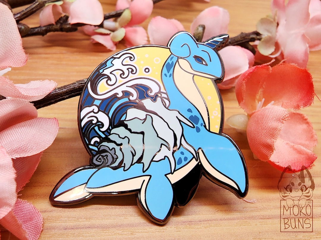 Lapras Waves Enamel Pin - Etsy