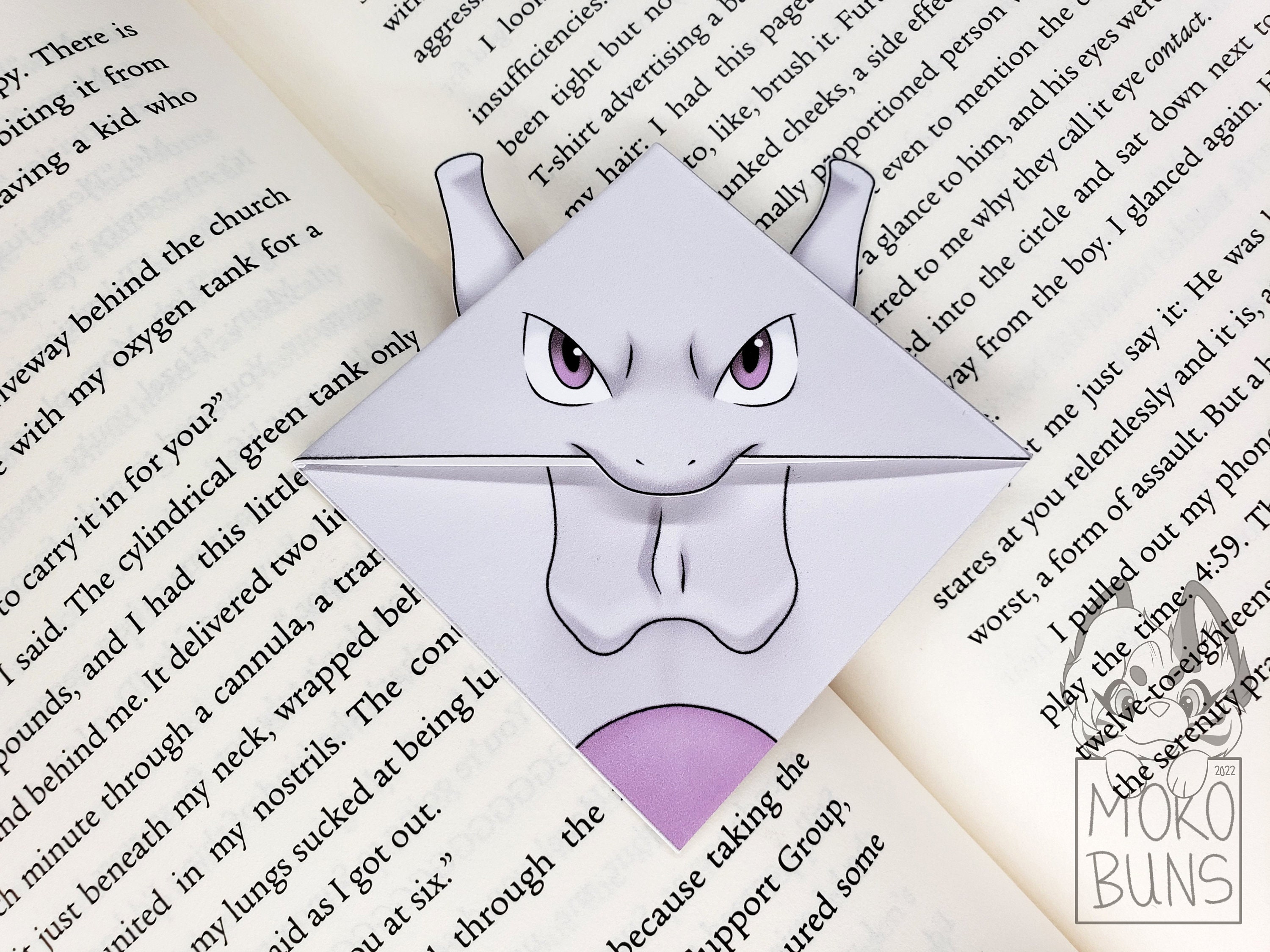 Mewtwo Bookmark - Etsy