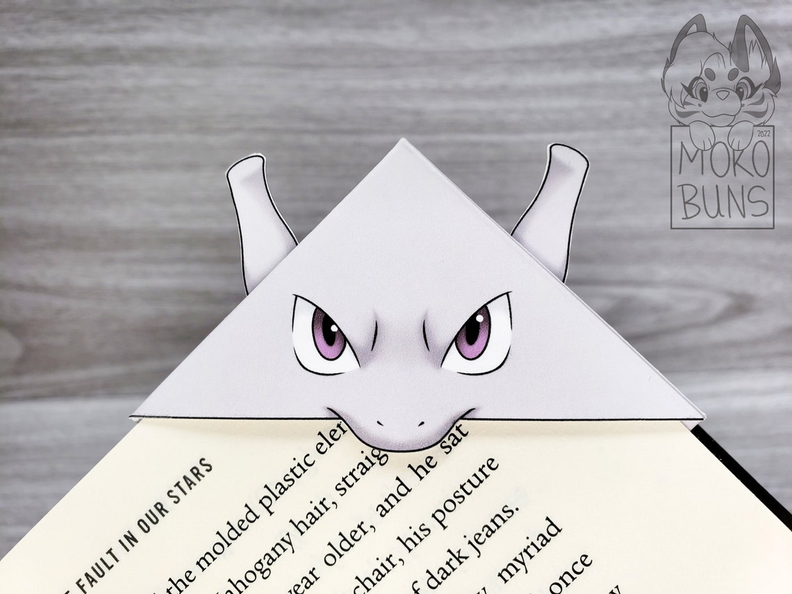 Mewtwo Bookmark - Etsy