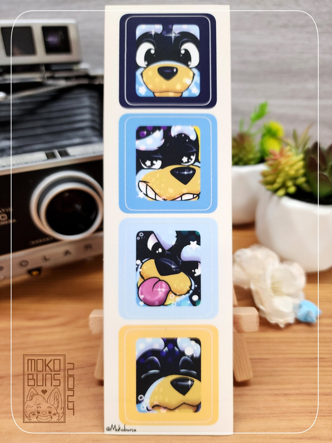 Bandit Photobooth Sticker Sheet - Etsy