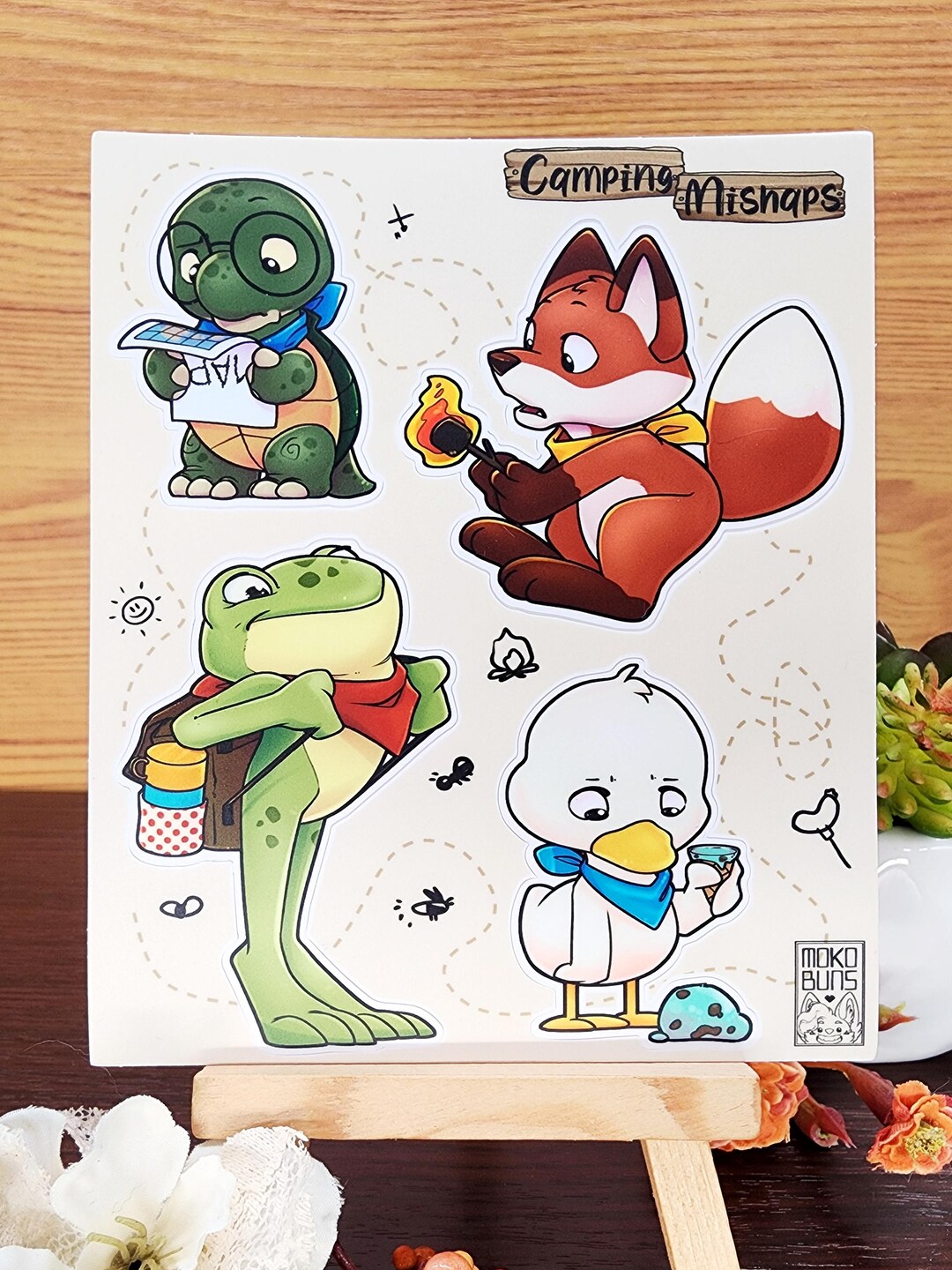 Camping Mishaps Sticker Sheet - Etsy