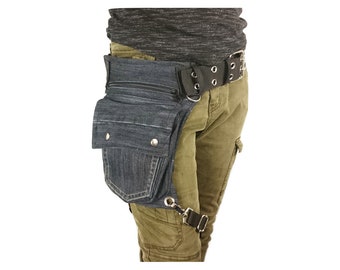 Utility belt with REMOVABLE leg strap on the thigh and belt | Etsy