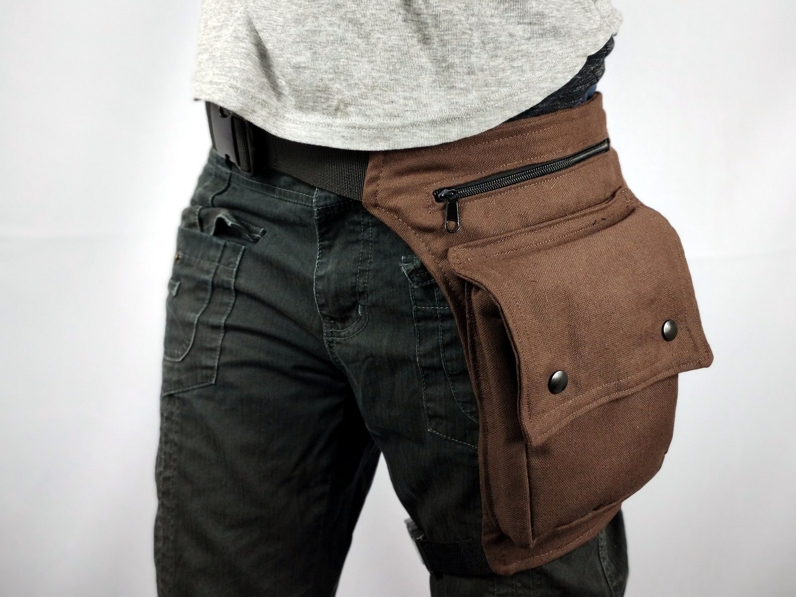 Utility Belt With a Click Buckle and an Extra Strap on the - Etsy