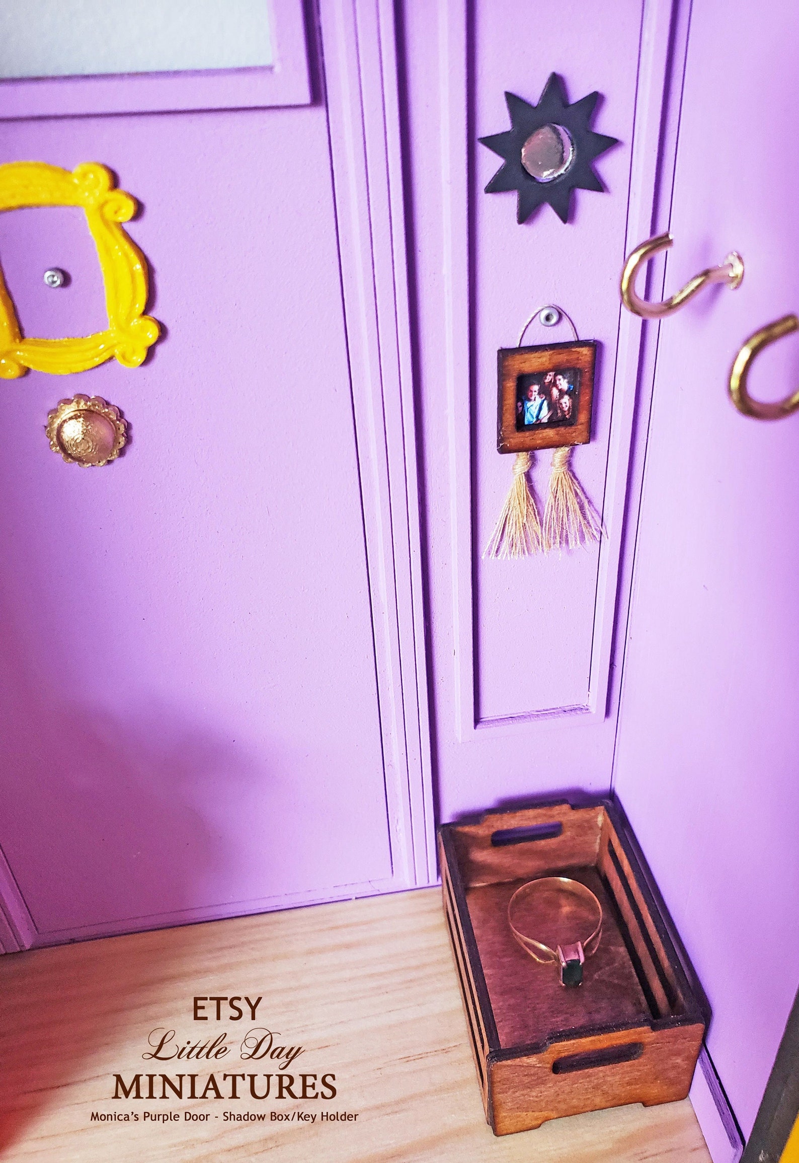 Friends Door Monica's Door Purple Door Blue Frame - Etsy