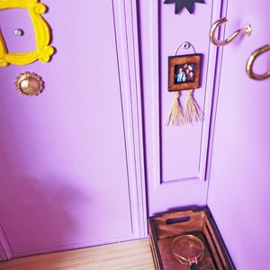 Friends Door Monica's Door Purple Door Blue Frame Shadow Box Key Holder ...