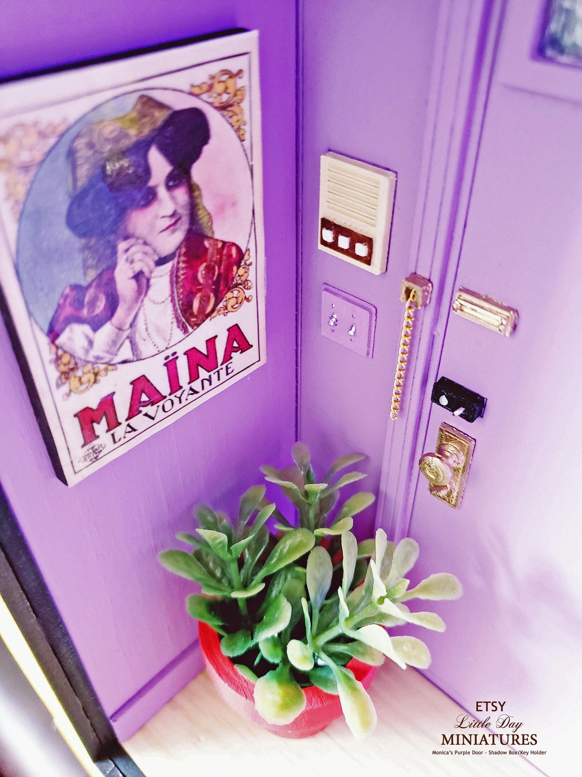 Friends Door Monica's Door Purple Door Blue Frame - Etsy