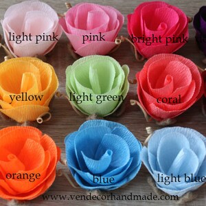 10 Colorful Rose Flowers Sweet 16 Centerpiece Rustic Flower - Etsy