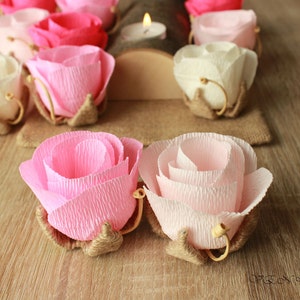 10 Small Table Flowers Rustic Rose Flowers Wedding Table - Etsy