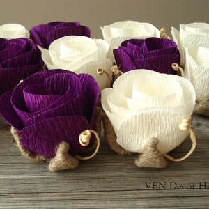 10 Small Table Flowers Rustic Rose Flowers Wedding Table - Etsy