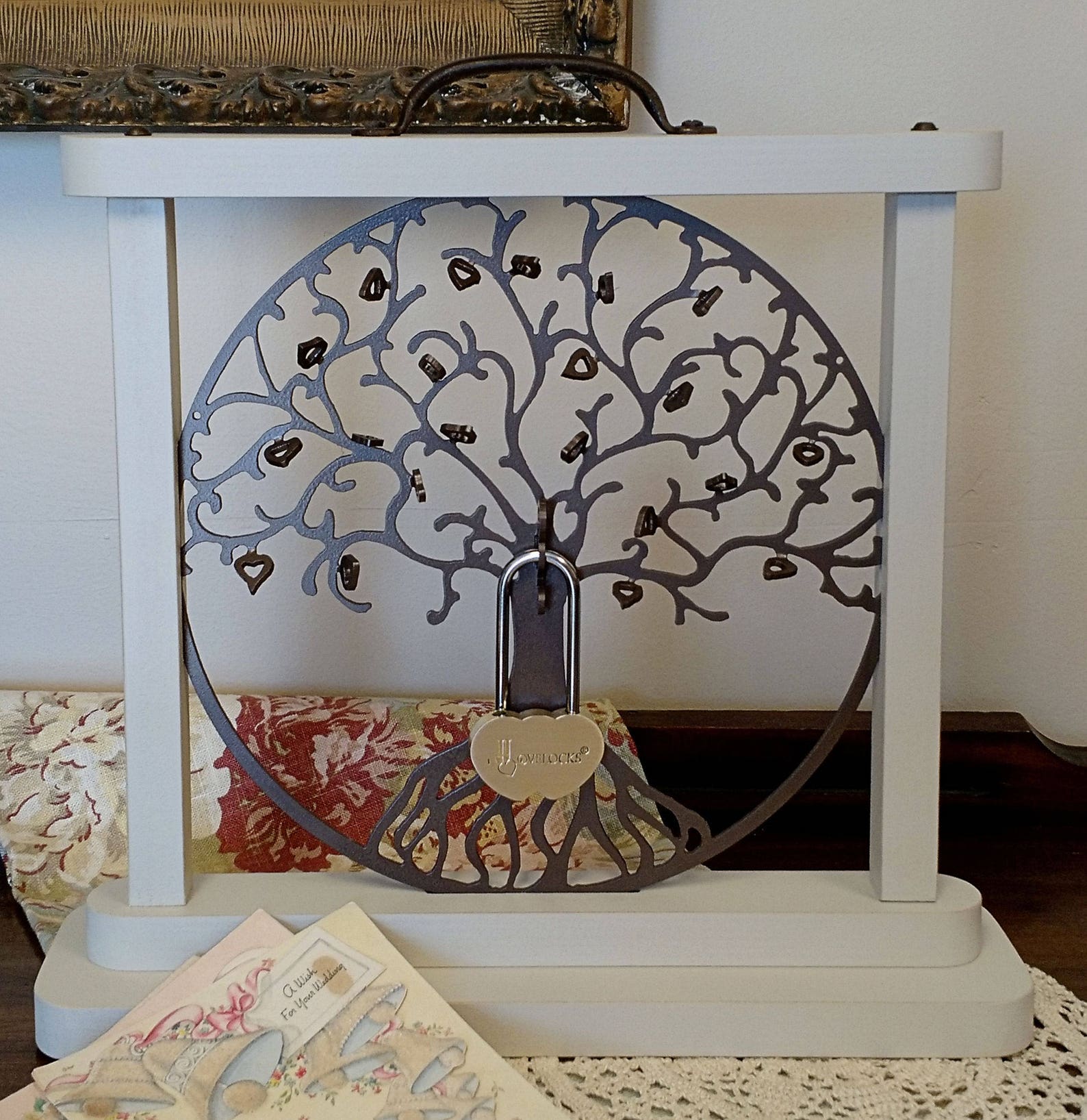 Lovelocks® Tree of Life petite Table Top Love Locks Wedding | Etsy