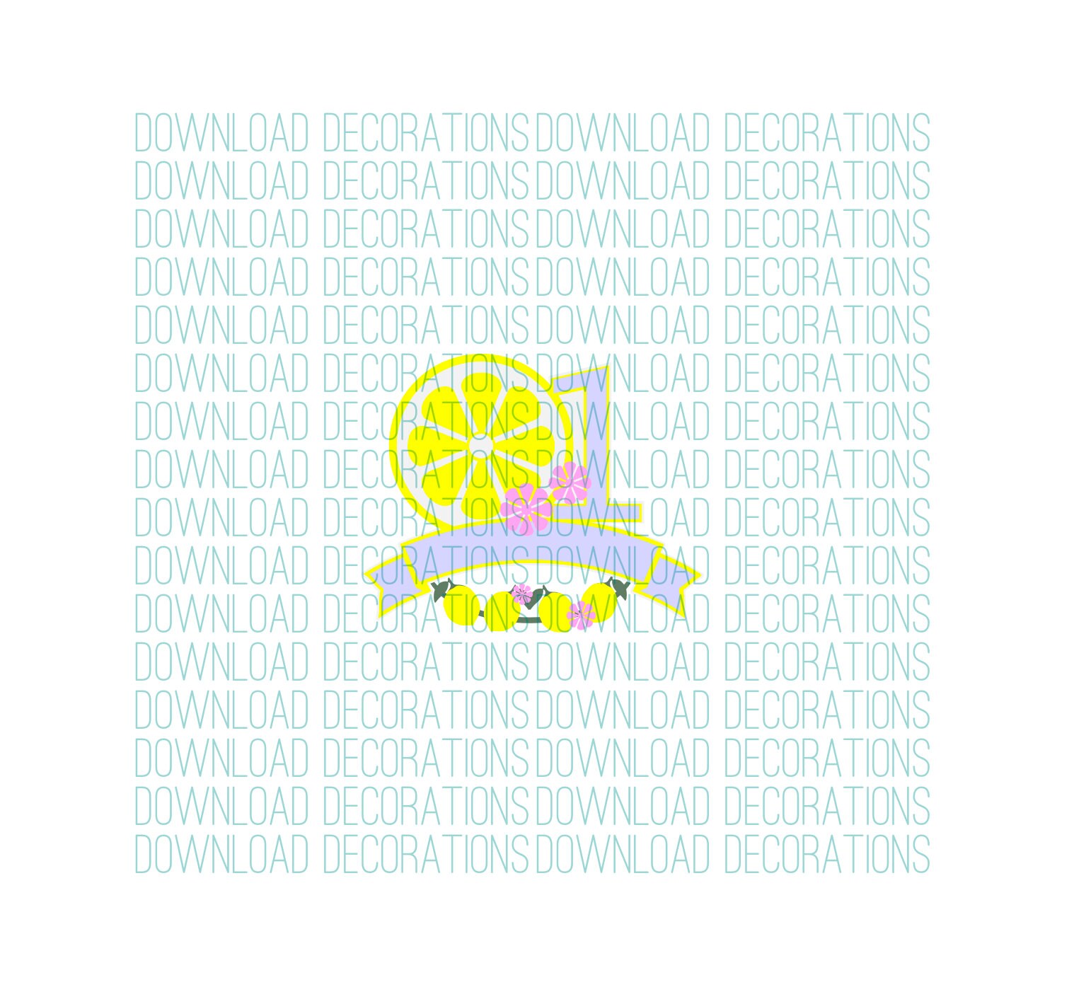 LEM-ONE SVG High Chair Cake Topper Lemon Lem-one-ade - Etsy