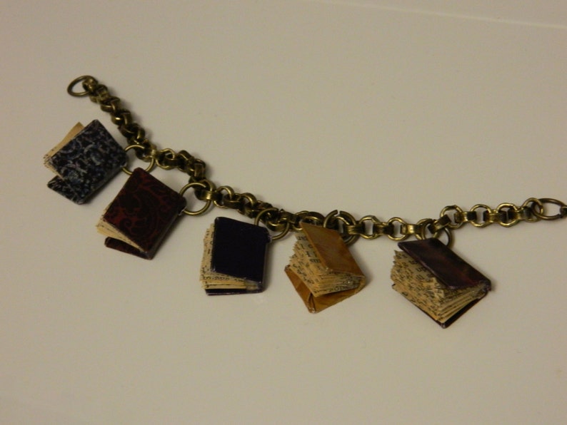Mini Book Charm - Etsy