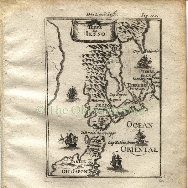 Northern Map of Japan - Etsy