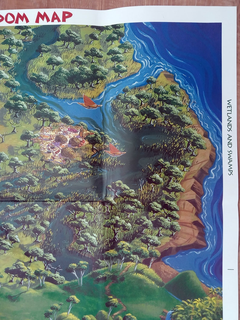 Rare Original 1997 Yowie Kingdom Pictorial Map by Cadbury - Etsy
