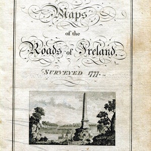 1778 Taylor & Skinner Ireland Road Map Antique 29/30 Swatragh Garvagh ...