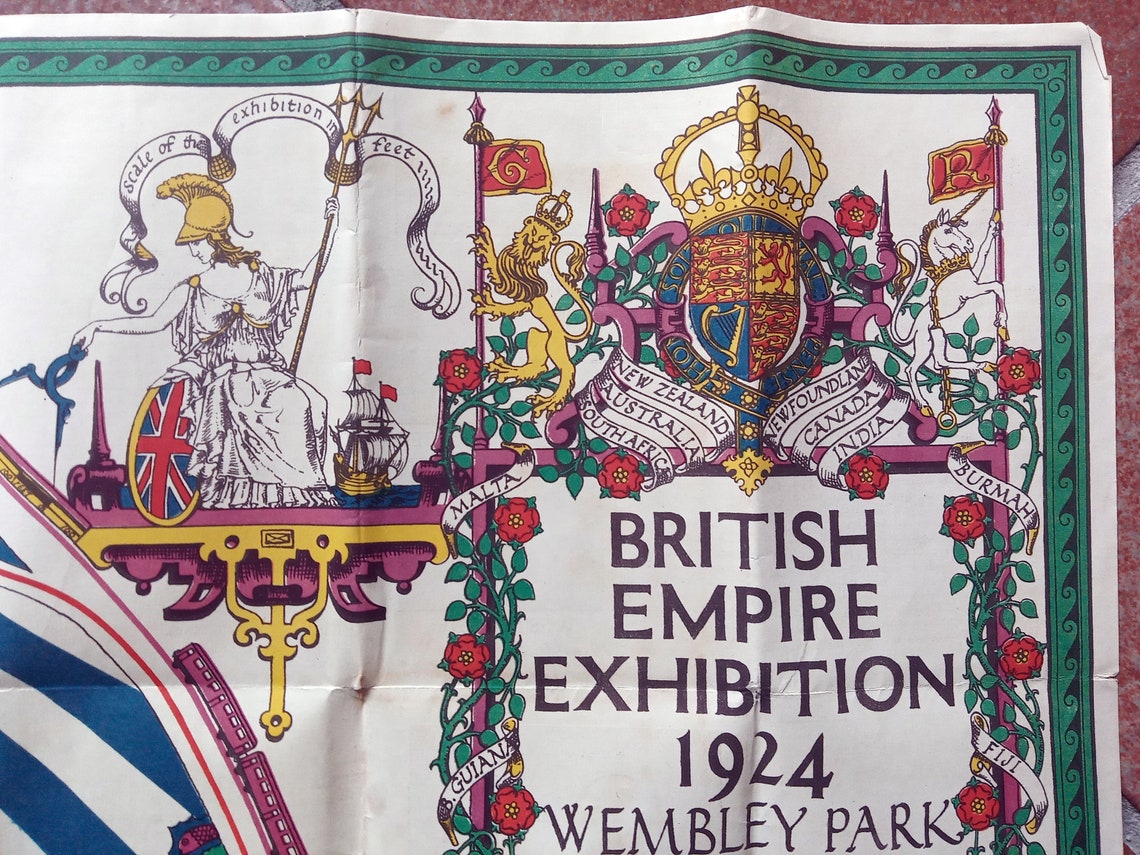 British Empire Exhibition 1924 Wembley Park London Pictorial - Etsy