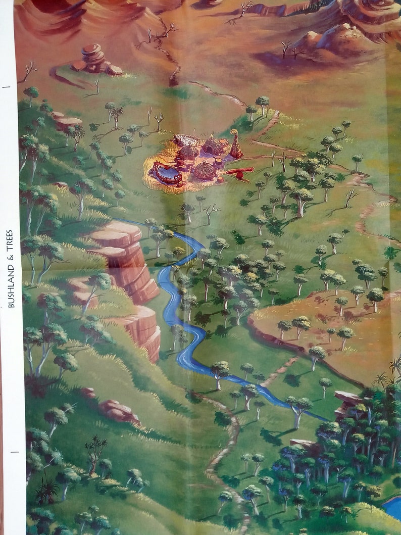 Rare Original 1997 Yowie Kingdom Pictorial Map by Cadbury - Etsy