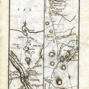 1778 Taylor & Skinner Ireland Road Map Antique 29/30 Swatragh Garvagh ...